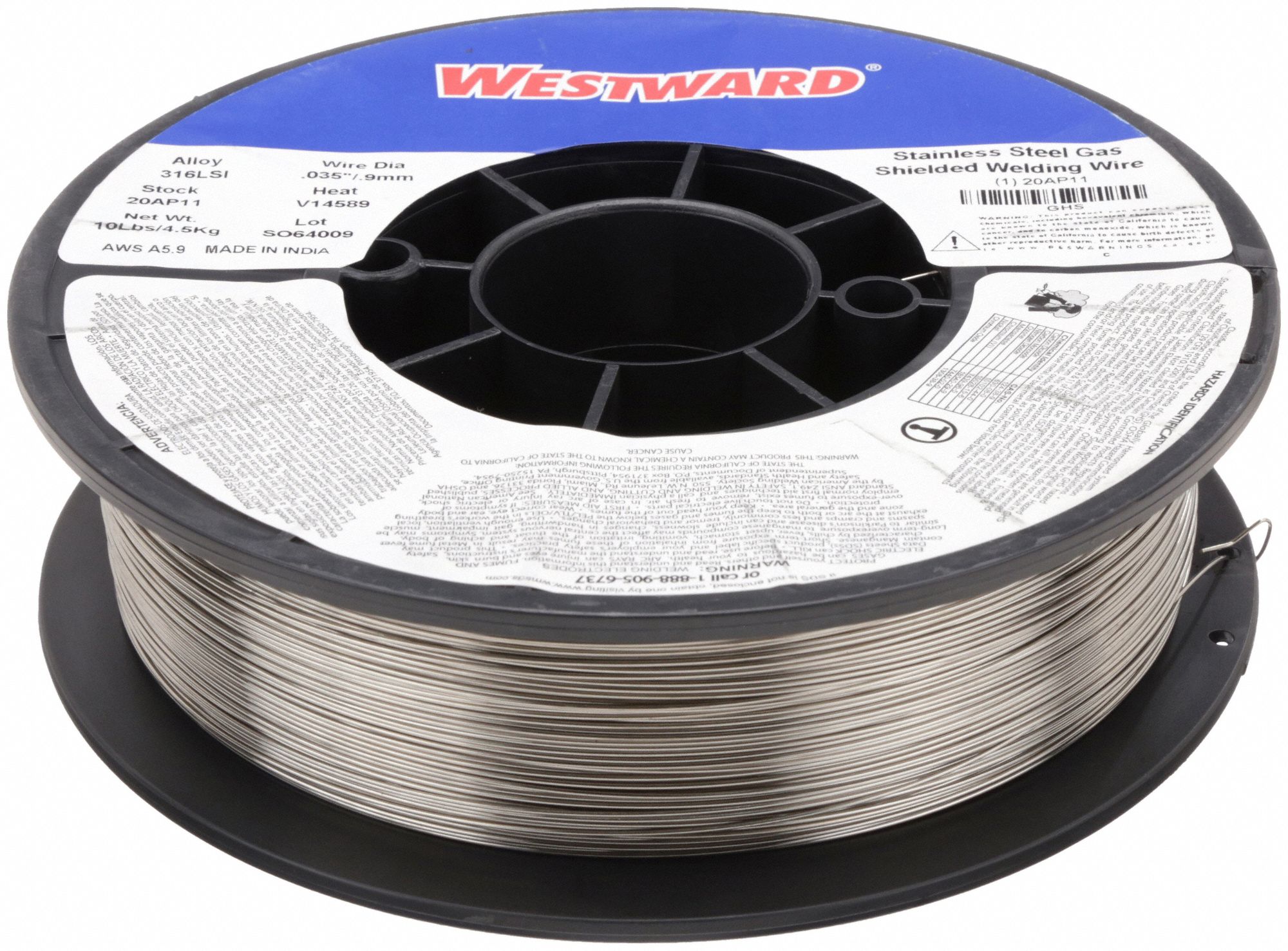 WESTWARD, Stainless Steel, ER316Si/316LSi, MIG Welding Wire - 20AP11 ...