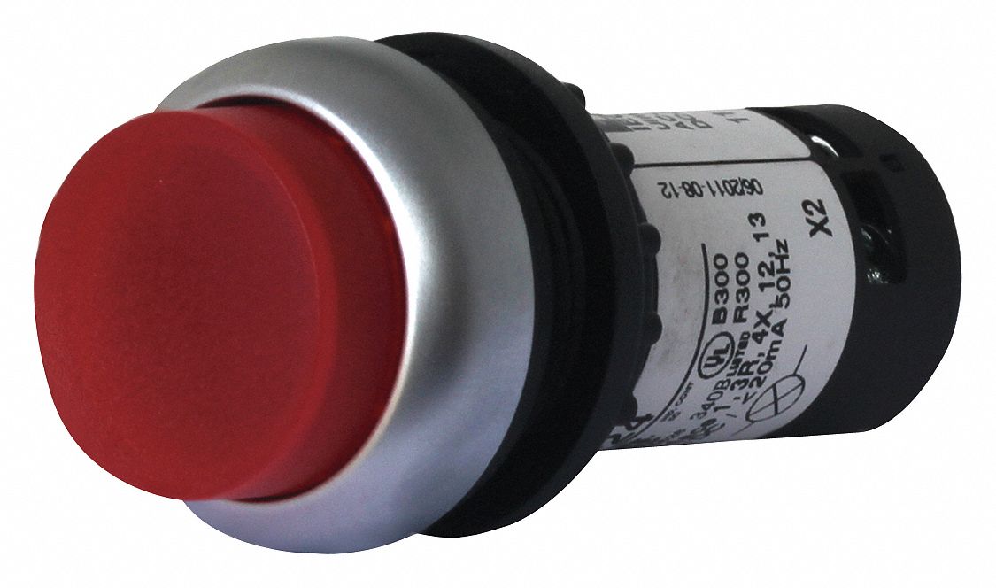 EATON Illuminated Push Button: Momentary, Red, 120, LED, 1NC, Extended ... EATON Illuminated Push Button: Momentary, Red, 120, LED, 1NC, Extended ...