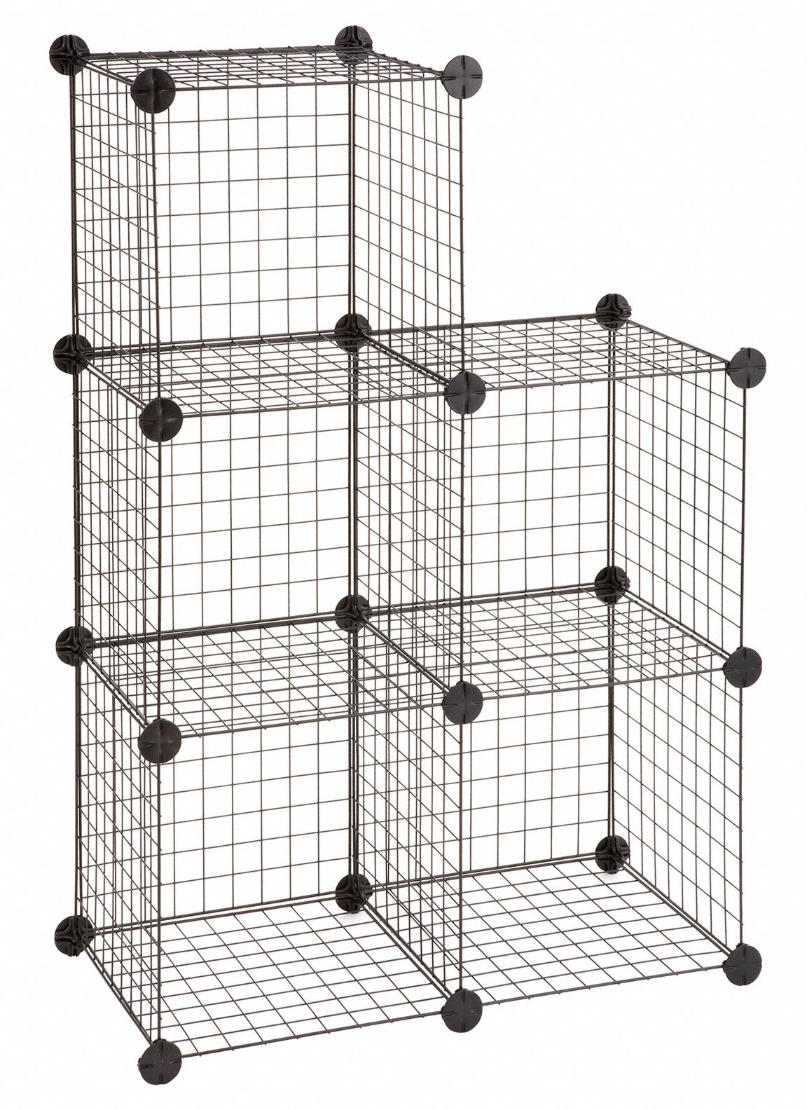 SAFCO Wire Cubes, Steel, Black - 20C541|5279BL - Grainger