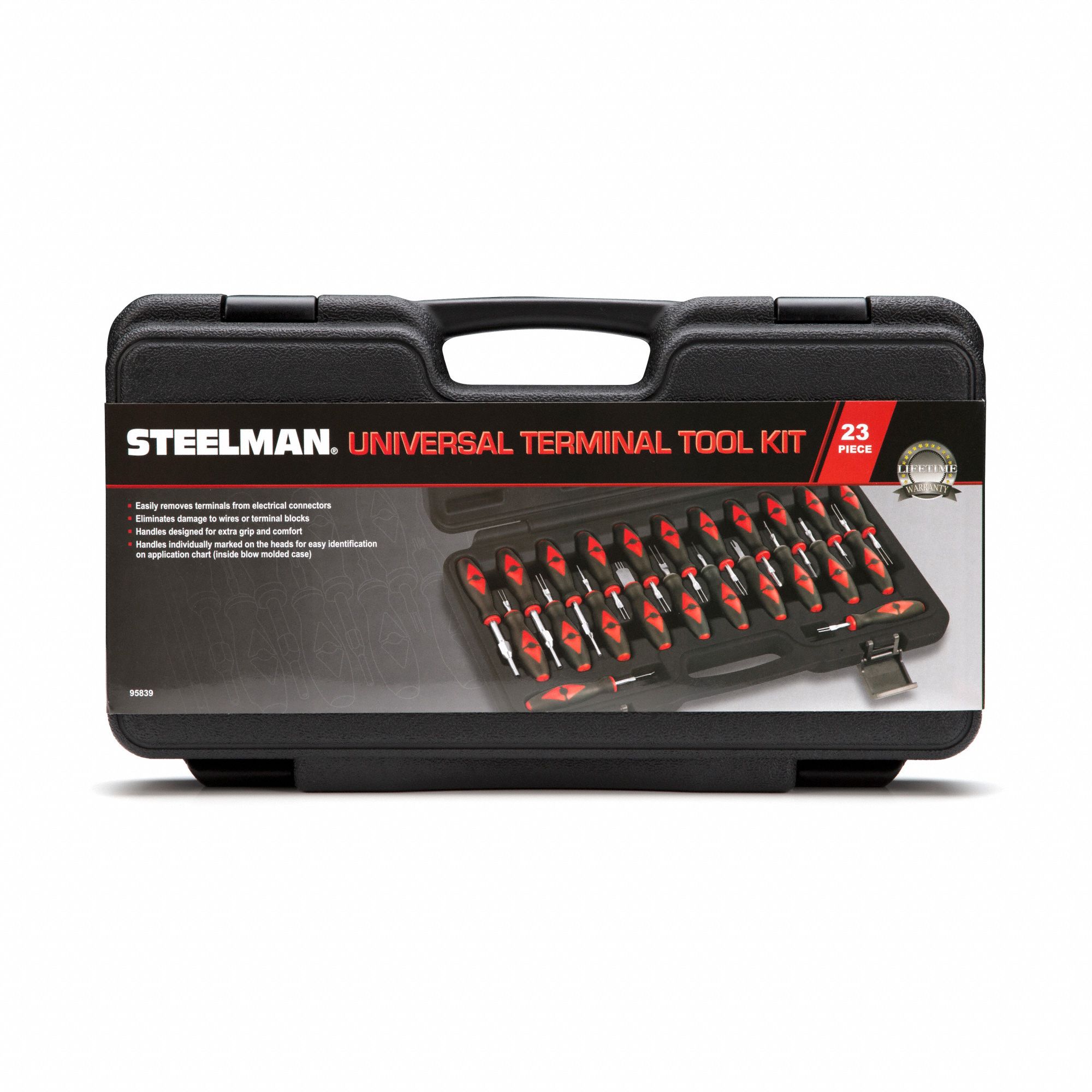 STEELMAN Terminal Tools Kit: 17 1/4 in Lg, 10 in Wd, 2 3/4 in Ht, ABS ...