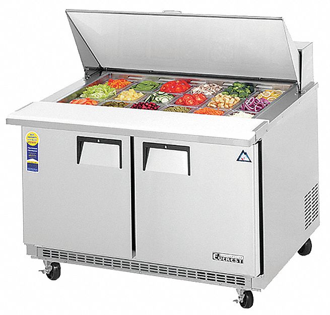 EVEREST, Stainless Steel, 11.8 cu ft Total Capacity, Refrigerated ...