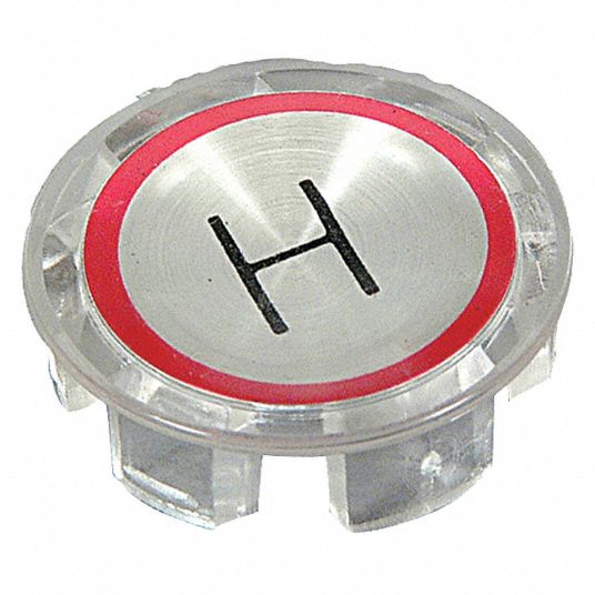 BRASSCRAFT, Acrylic, Acrylic, Hot Index Button - 20CC91|SHB0643 - Grainger