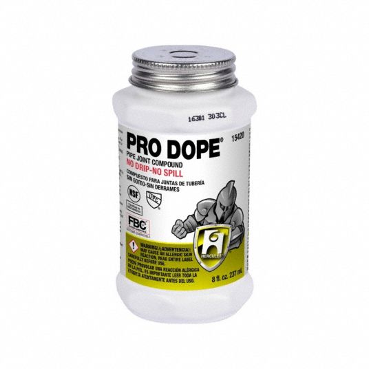 HERCULES, Pro Dope, 8 oz, Pipe Thread Sealant - 20CM06|15420 - Grainger