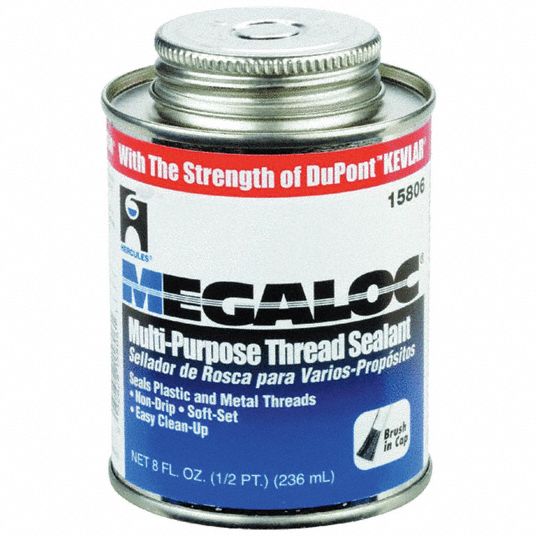 HERCULES, Megaloc, 9.6 fl oz, Pipe Thread Sealant - 20CM14|15806 - Grainger