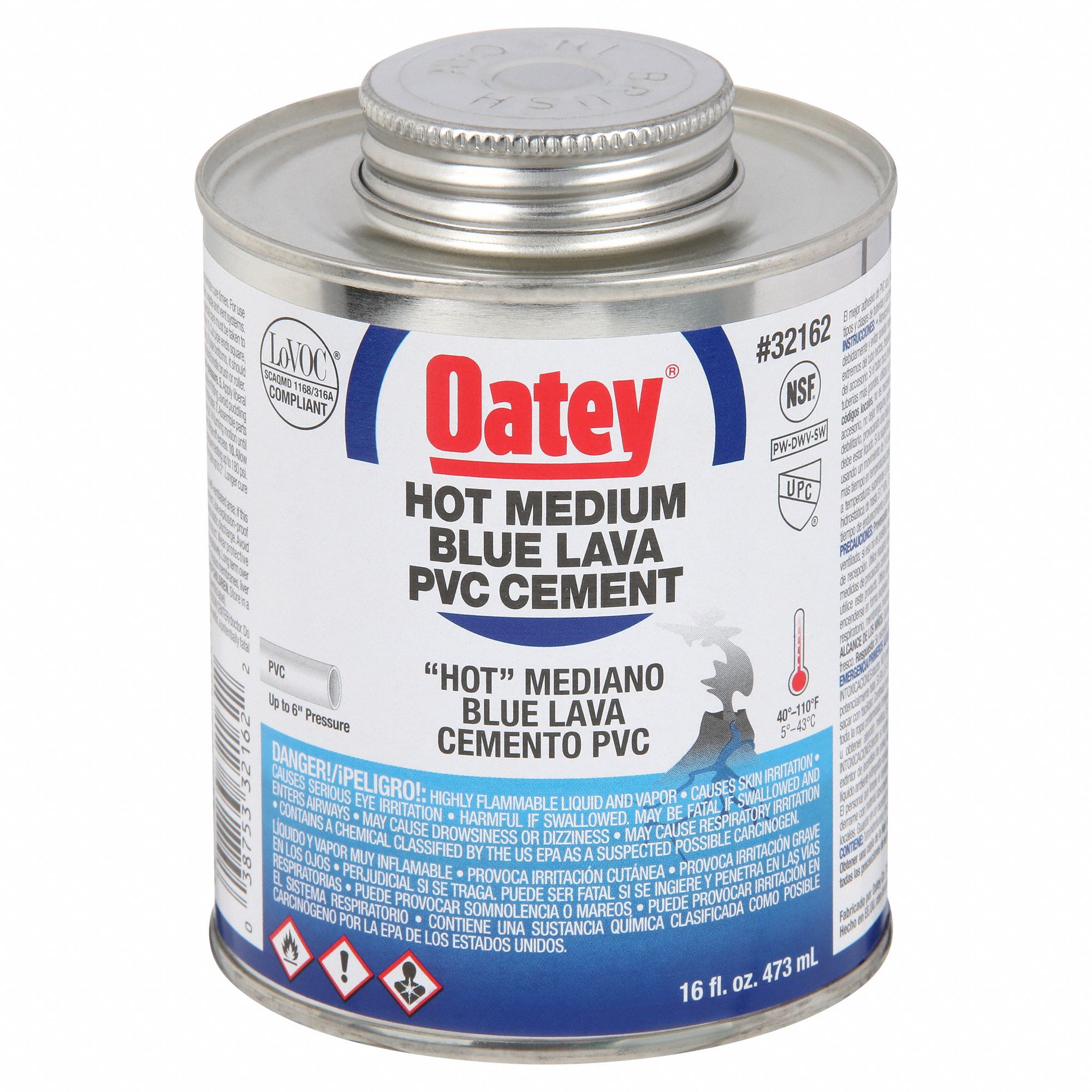 OATEY, Lava Hot Medium, 16 fl oz, Pipe Cement - 20CM25|32162 - Grainger
