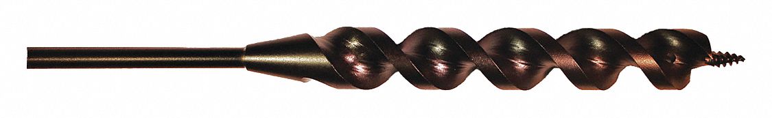 EAGLE TOOL US Auger Style Cable Drill Bit: 1/2 in Drill Bit Size, 72 in ...