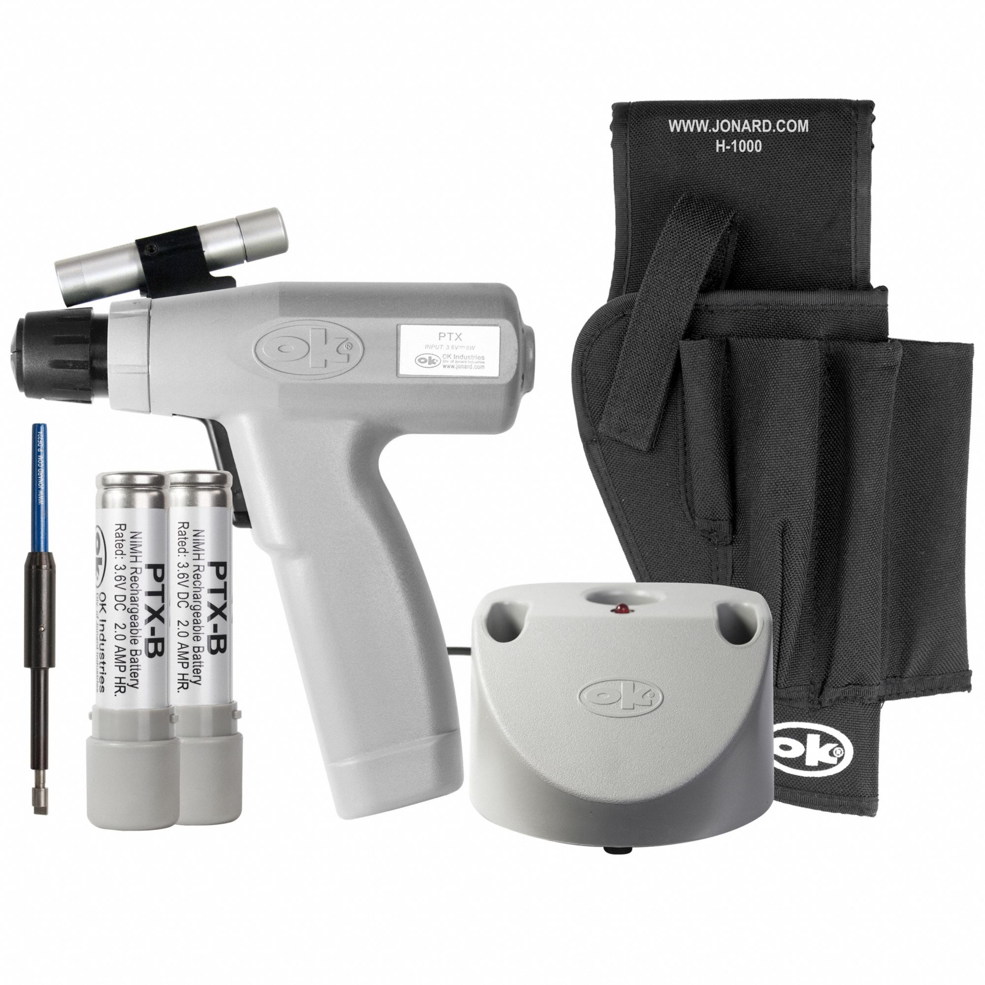 OK INDUSTRIES, 3.6 V NiMH Battery, 24 to 22 AWG, Cordless Wrap/Unwrap ...