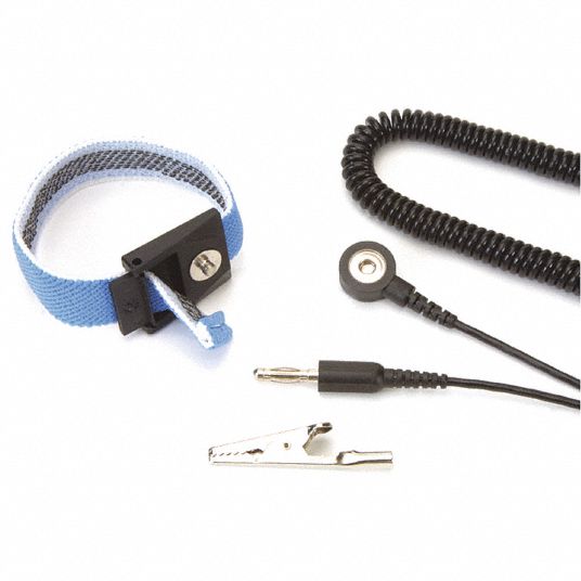 SCS, Elastic, Blue, Static Control Wrist Strap - 20FW93|WBB-AFWS121M ...