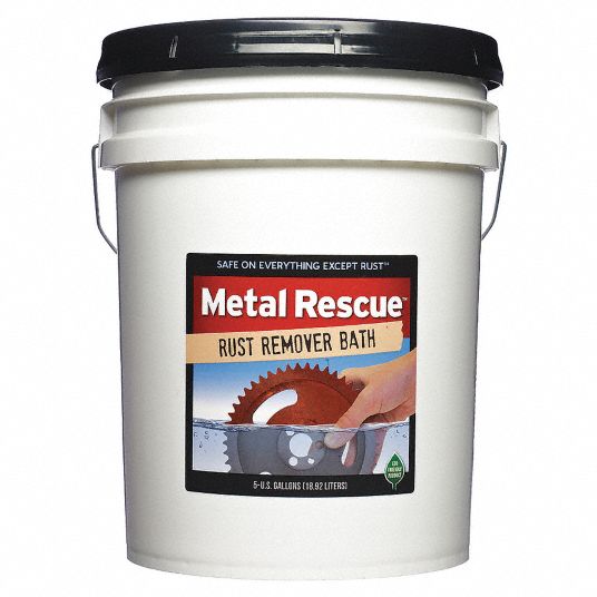 METAL RESCUE, Bucket, 5 gal Container Size, Rust Remover - 20FX73|MRB5 ...