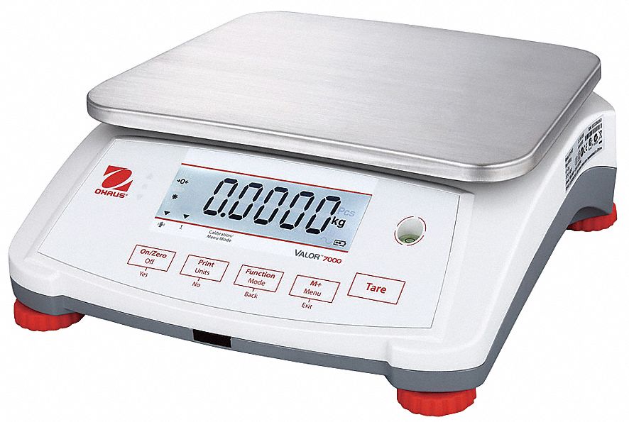 OHAUS, 15 lb Wt Capacity, 8 7/8 in Weighing Surface Dp, Bench Scale ...