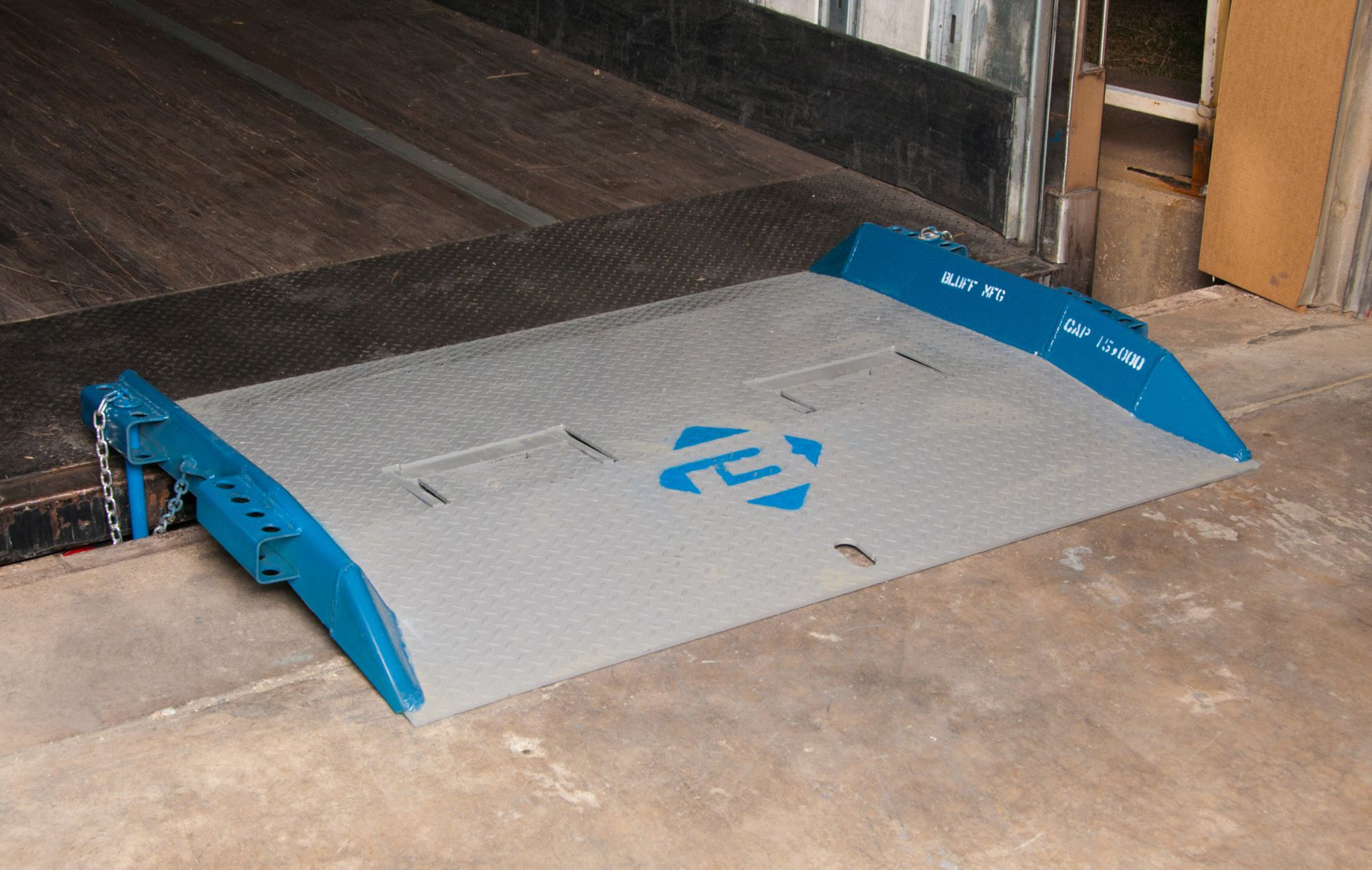 BLUFF 60 inL x 72 inW Steel Dock Board; Load Capacity: 15,000 lb ...