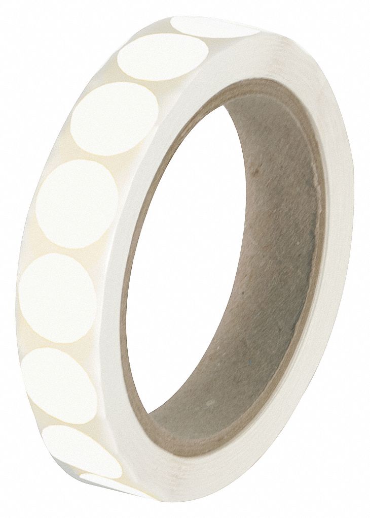 INCOM MANUFACTURING CIRCLE LABEL, SELF ADHESIVE, WRITABLE, WHITE, 3/4 ...