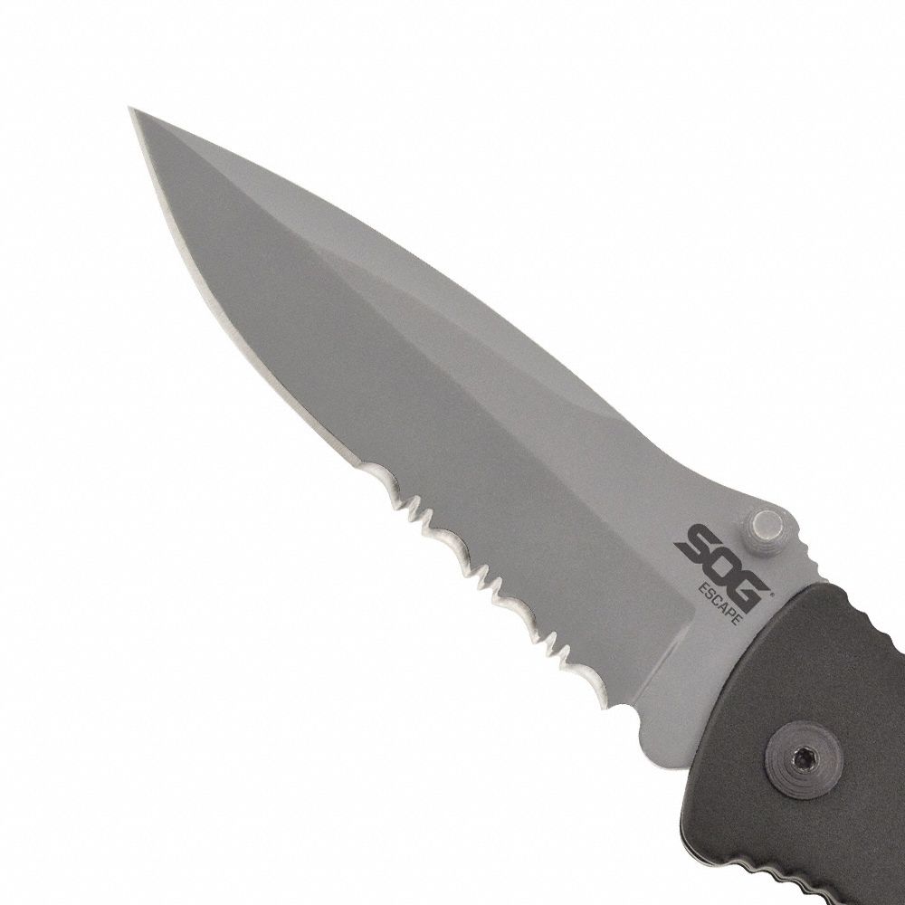 SOG Folding Rescue Knife: 3 1/2 in Blade Lg, 4 3/4 in Closed Lg, 8 1/4 ...