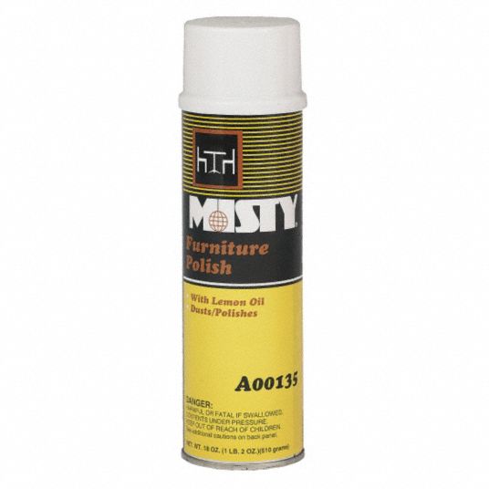 MISTY, Aerosol Spray Can, 18 oz Container Size, Furniture Cleaner ...