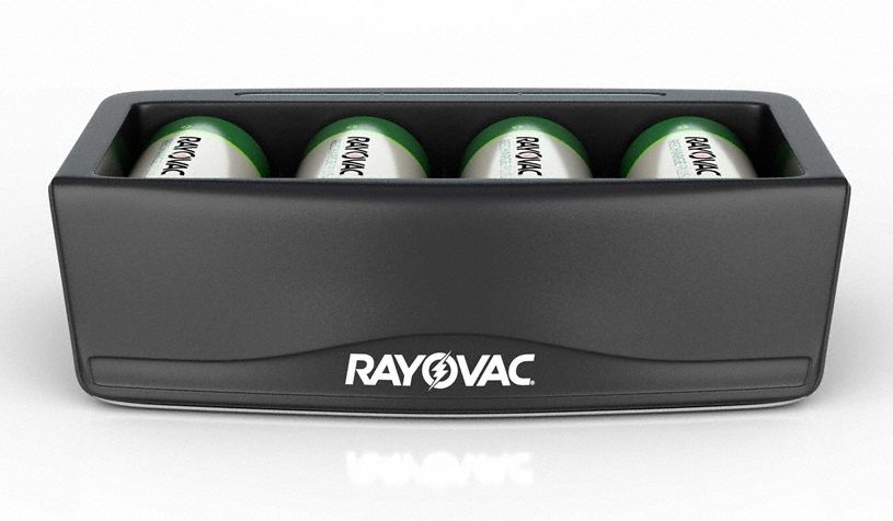 RAYOVAC Battery Charger: Nickel-Metal Hydride, AA/9V/D/C/AAA, 8 hr, AC ...