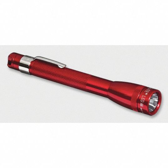 Handheld Flashlight: AAA Battery, LED, 5.0 in Lg, 100 lm Max Lumens ...