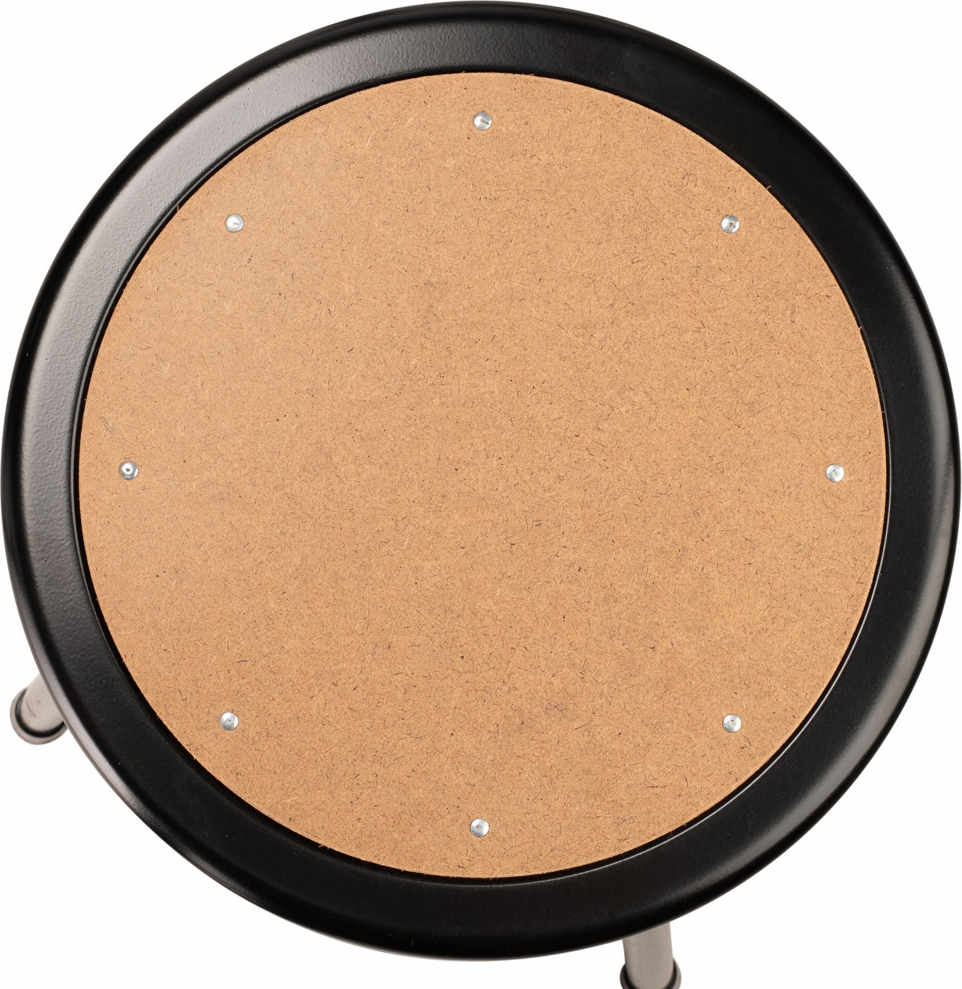 NATIONAL PUBLIC SEATING Round Stool: 19 in Overall Ht, 18 in min to 18 ...