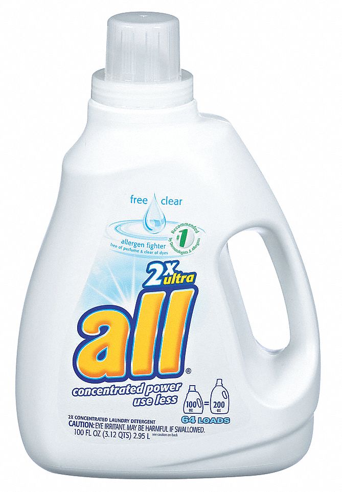 Liquid Laundry Detergent, PK 4 - Grainger