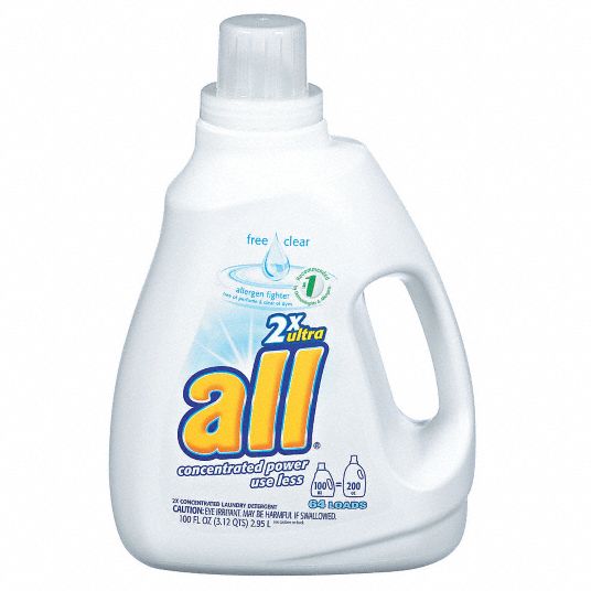 Liquid Laundry Detergent, PK 4 - Grainger