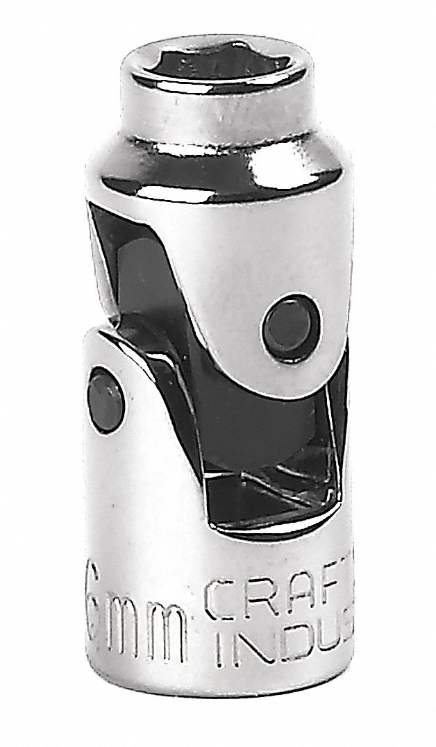Socket, 1/4 in Drive Size, Chrome Finish - Grainger