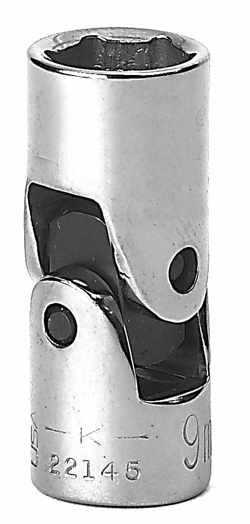 Socket, 1/4 in Drive Size, Chrome Finish - Grainger