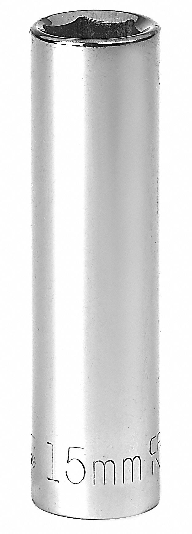 Socket, 1/2 in Drive Size, Chrome Finish - Grainger