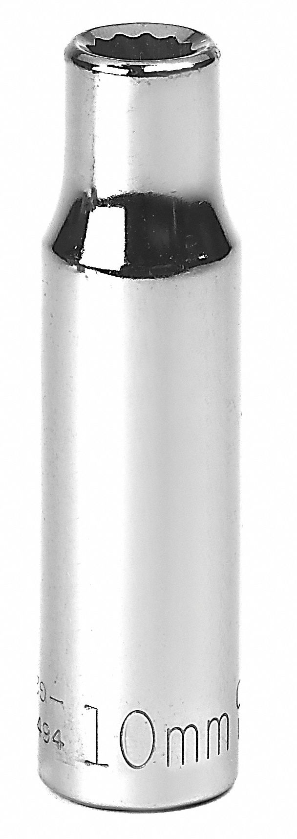 Socket, 1/2 in Drive Size, Chrome Finish - Grainger