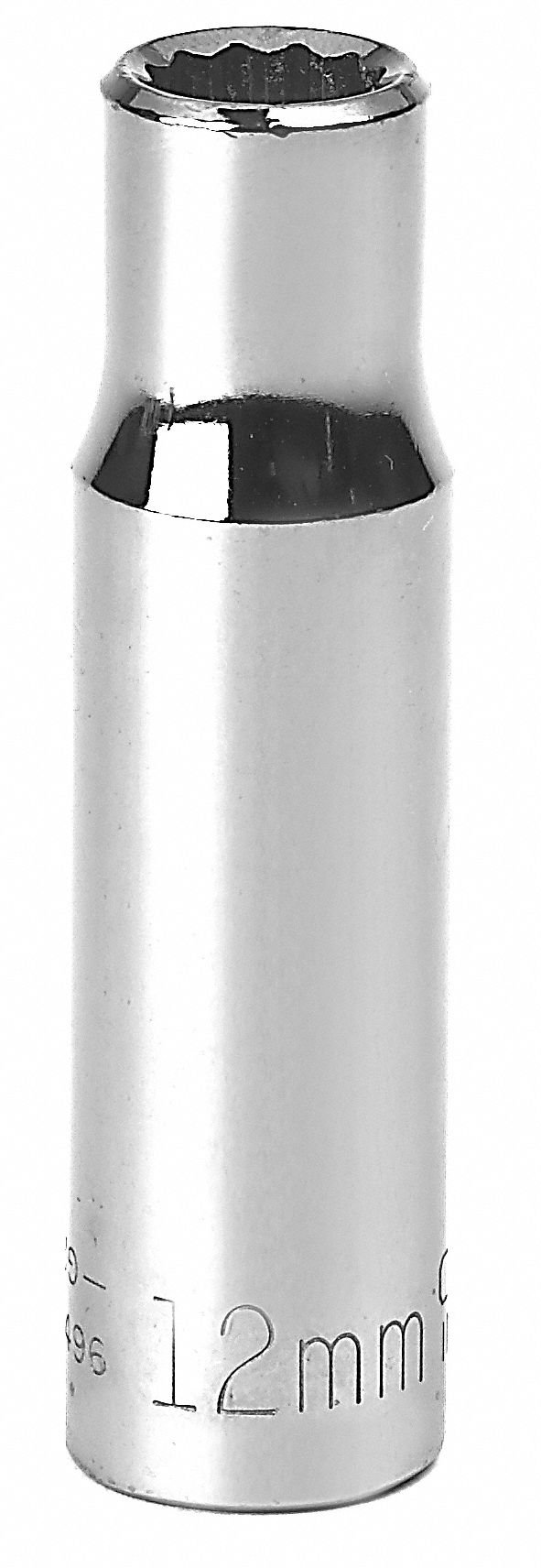 Socket, 1/2 in Drive Size, Chrome Finish - Grainger