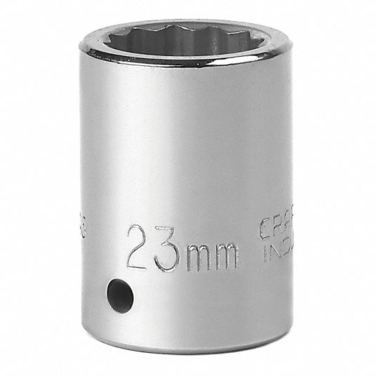 Socket, 3/4 in Drive Size, Chrome Finish - Grainger