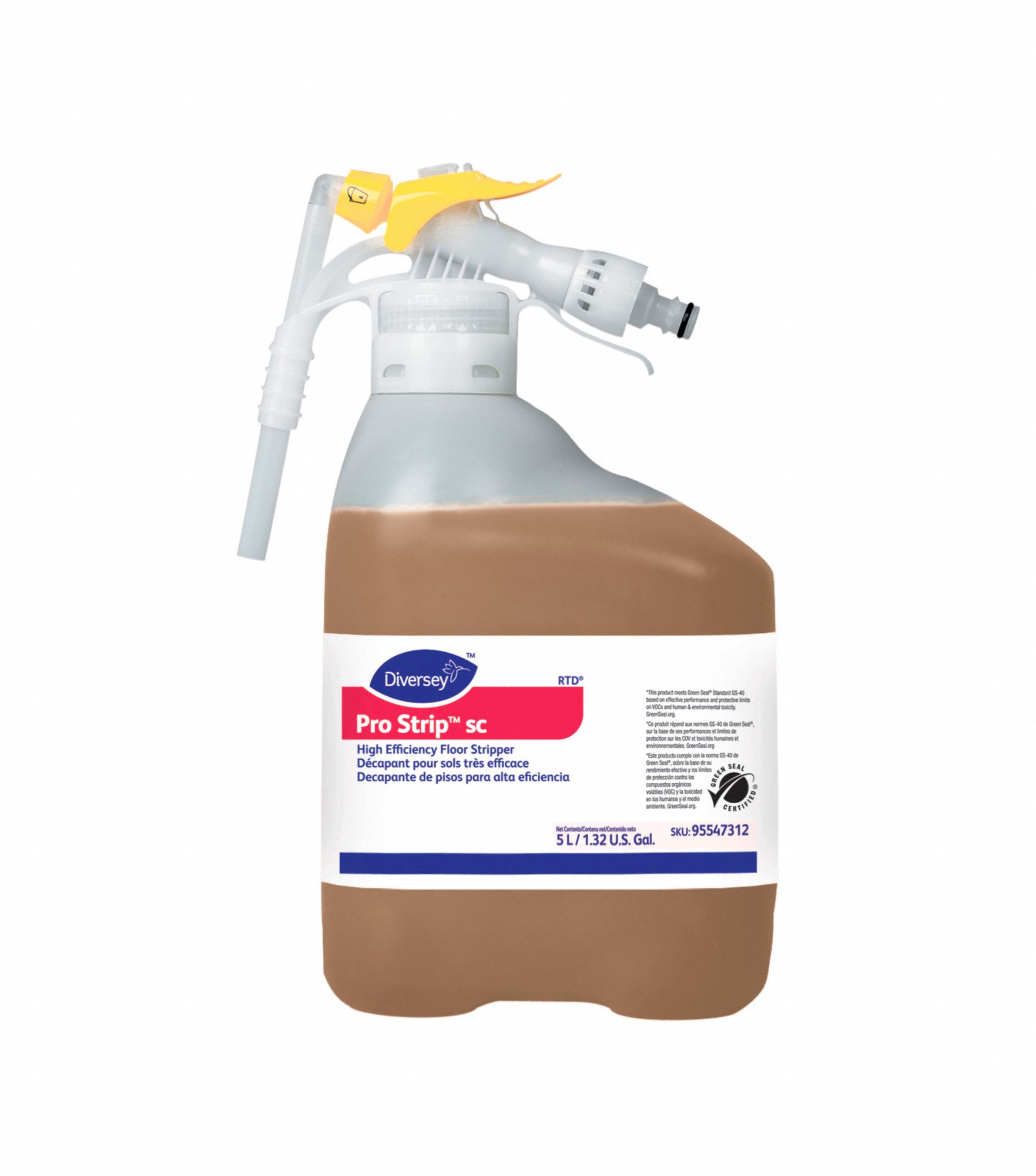 DIVERSEY, Pro Strip, Fits RTD Dispenser Series, Floor Stripper - 20J849 ...