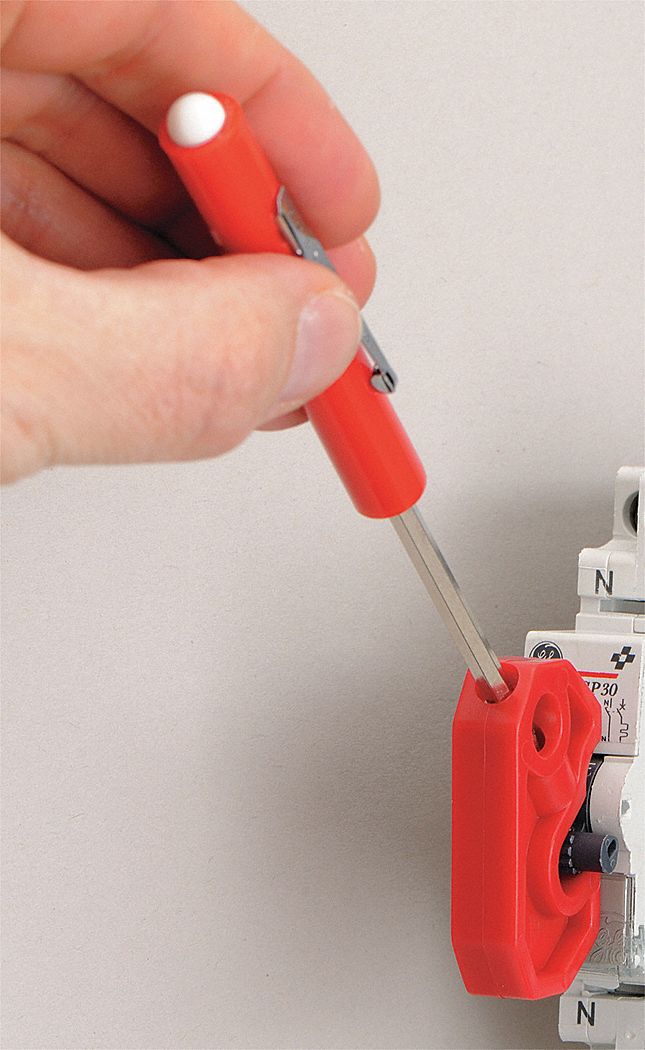 MASTER LOCK ISO-DIN Universal Lockout Device: 120/277 Circuit Breaker ...