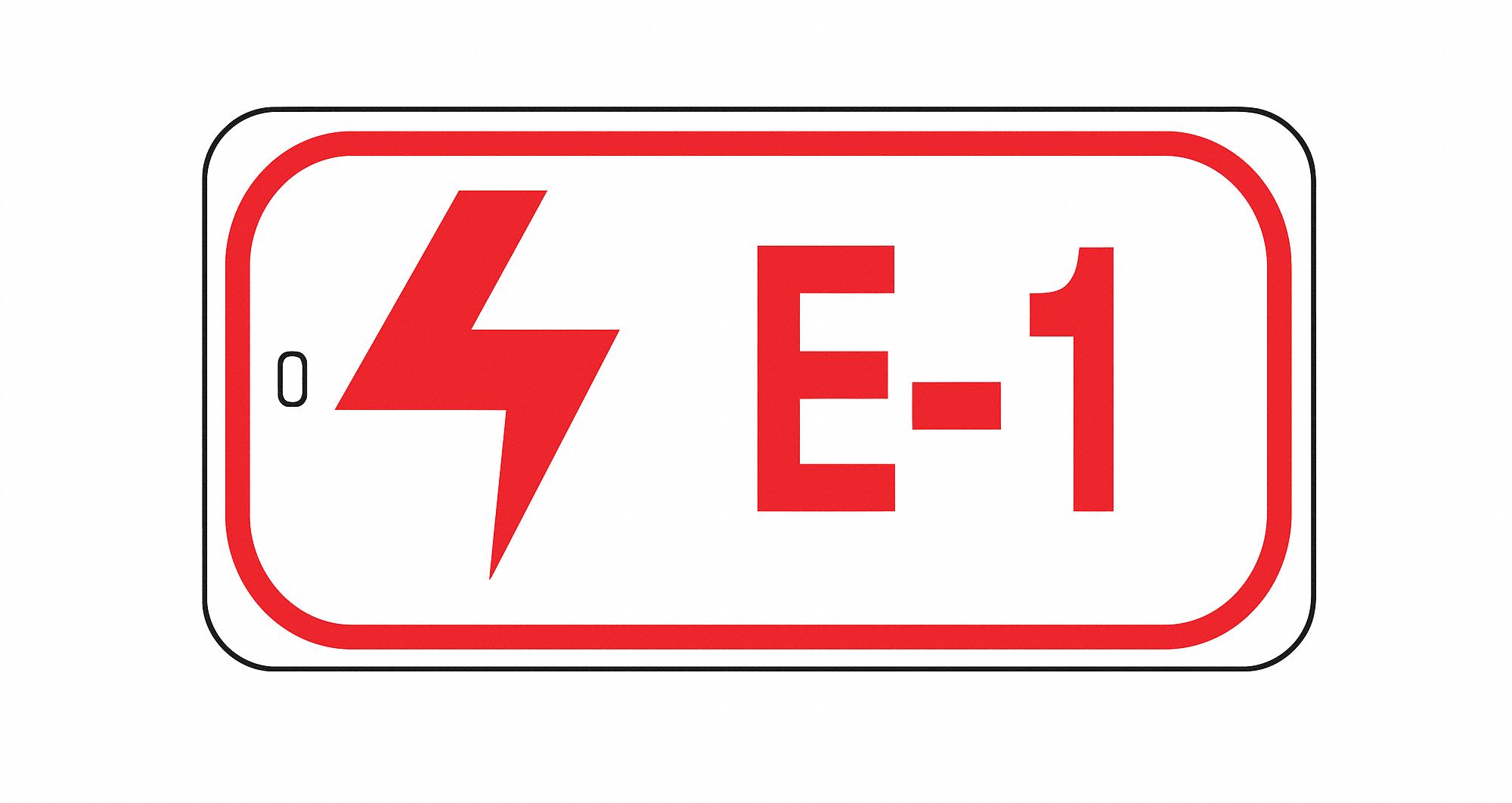 Electrical Lockout Isolation ID Tag, Polypropylene, E-1, 1-1/2" x 3", 1 ...