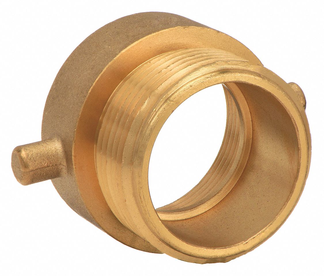 MOON AMERICAN, 1 1/2 in Compatible Pipe Size, NPT x NH, Fire Hose ...