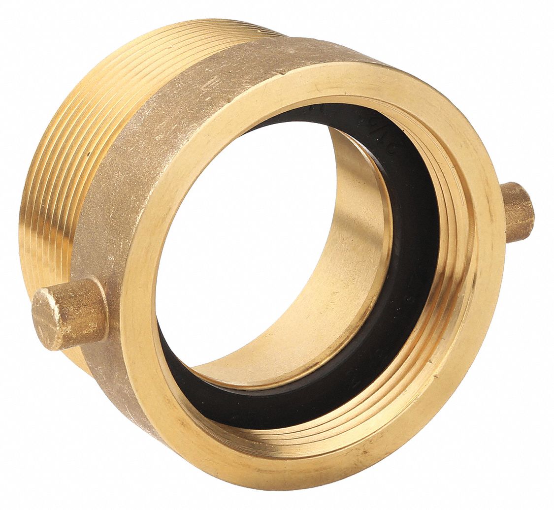 MOON AMERICAN, 2 1/2 in_3 in Compatible Pipe Size, NH x NPT, Fire Hose ...