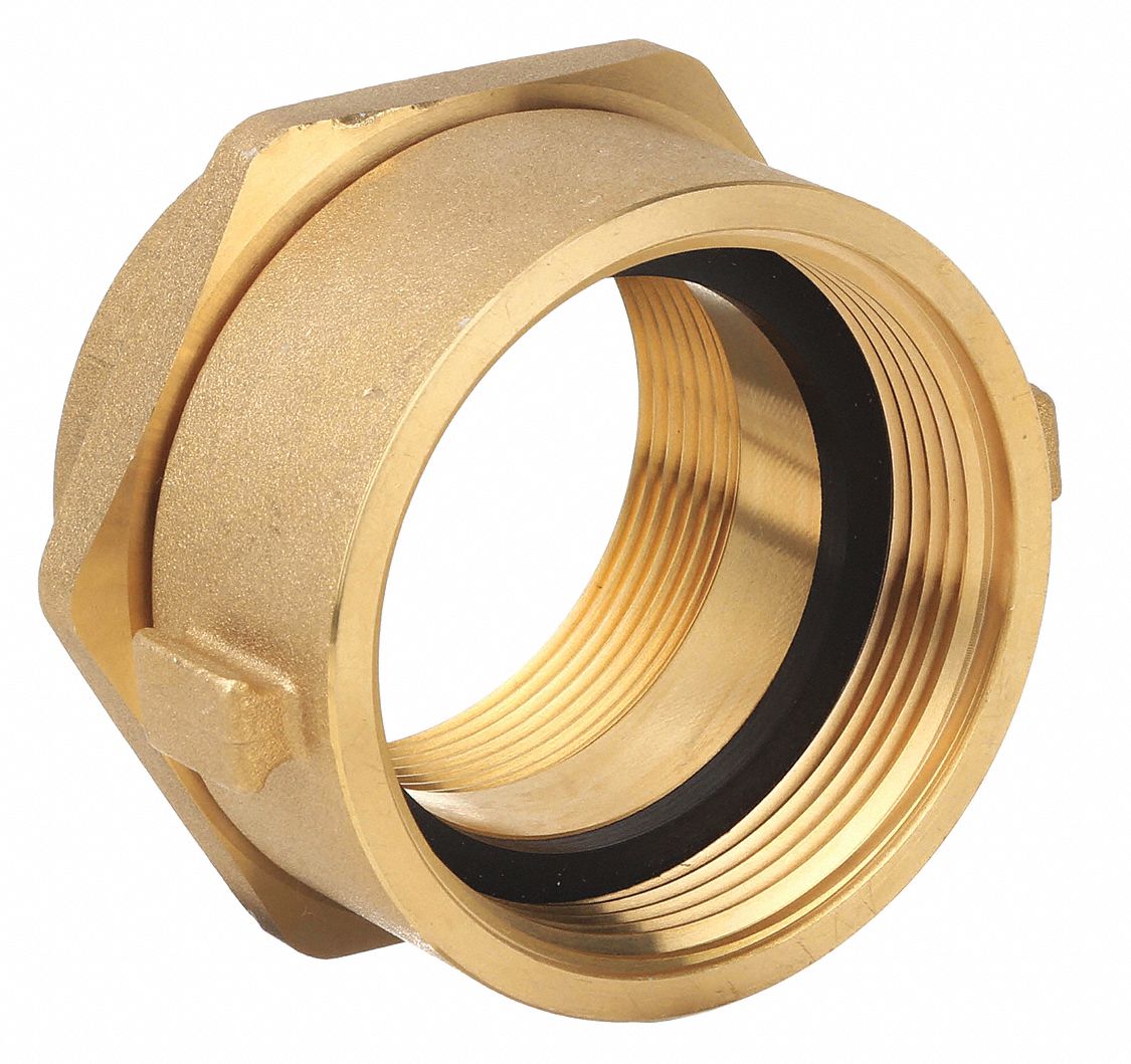 MOON AMERICAN, 2 1/2 in Compatible Pipe Size, NH x NPT, Fire Hose ...