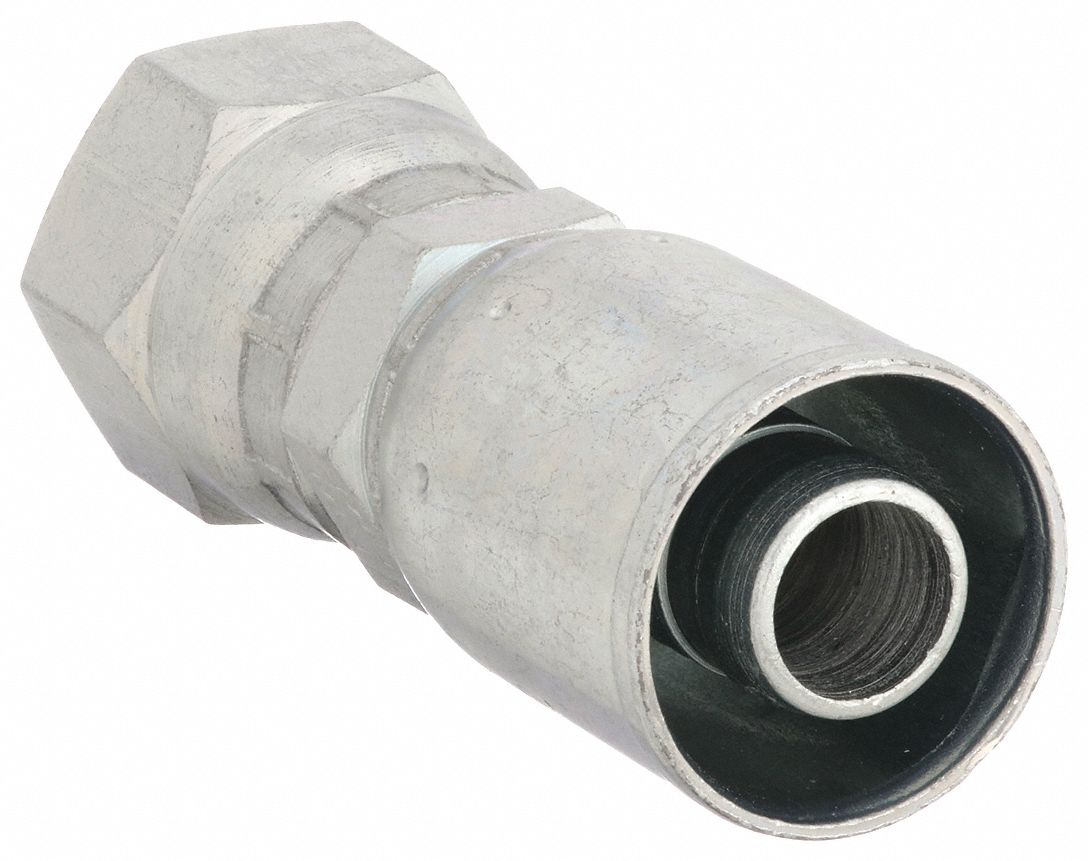 WEATHERHEAD, Steel x Steel, Straight, Hydraulic Crimp Fitting - 20JU22 ...