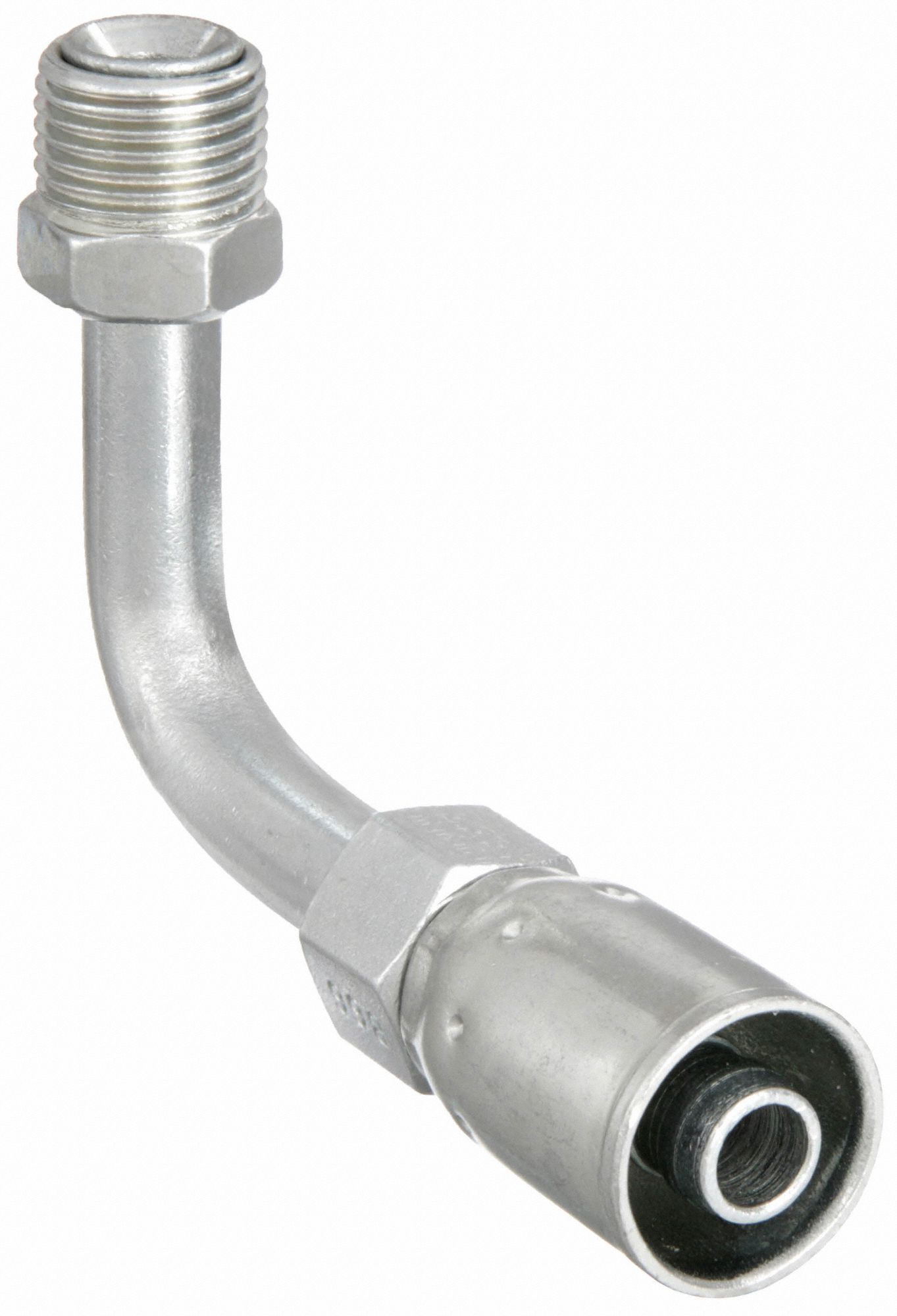 WEATHERHEAD, Steel x Steel, 90° Elbow, Hydraulic Crimp Fitting - 20JV09 ...