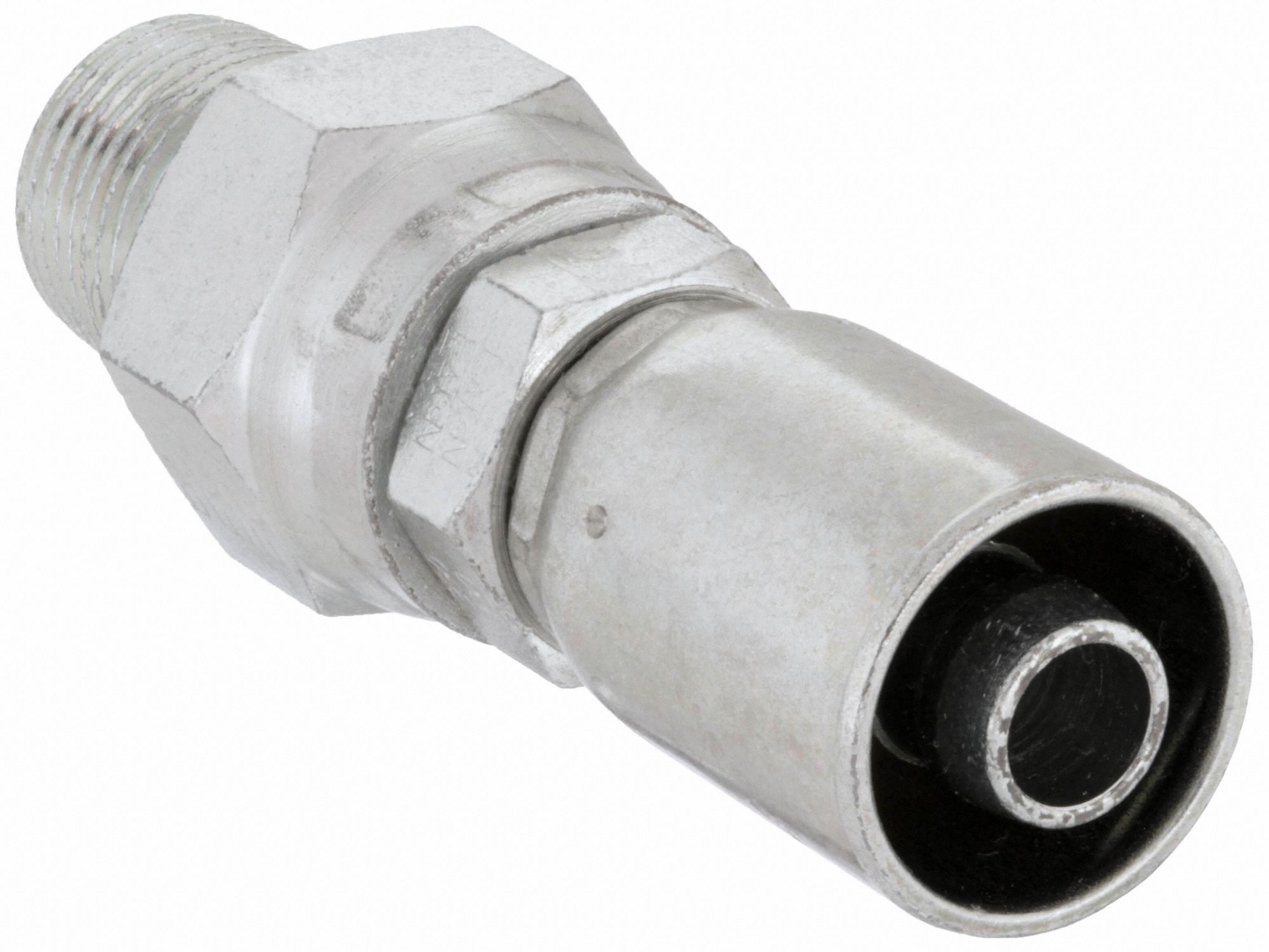 WEATHERHEAD, Steel x Steel, Straight, Hydraulic Crimp Fitting - 20JV10 ...