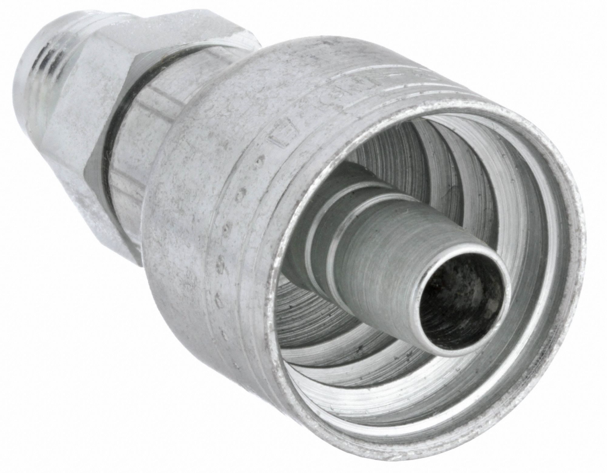 WEATHERHEAD, Steel x Steel, Straight, Hydraulic Crimp Fitting - 20JV36 ...