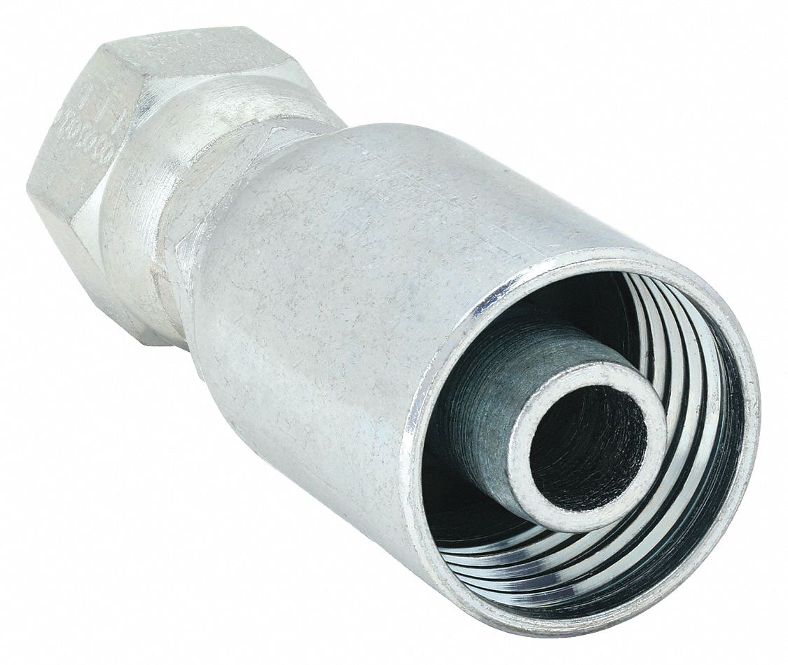 Hydraulic Crimp Fitting, Fitting Material Carbon Steel x Carbon Steel ...