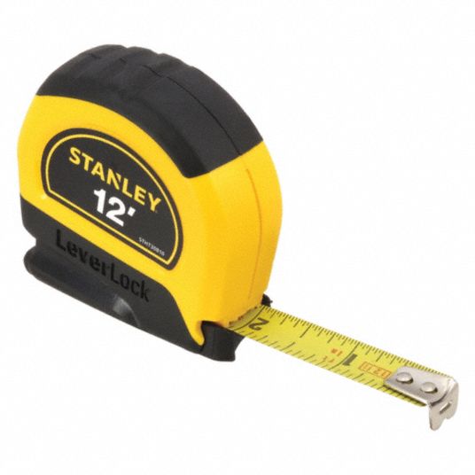 STANLEY, Inch, Nonmagnetic Single Hook Tip, Tape Measure - 20JY20 ...