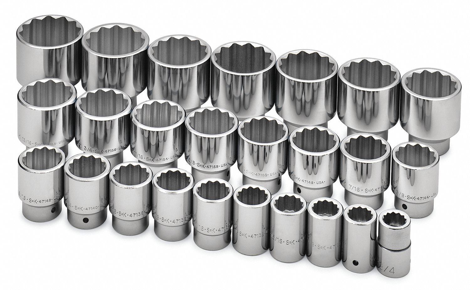 Sk Professional Tools 3 4 In Drive Size 25 Pieces Socket Set