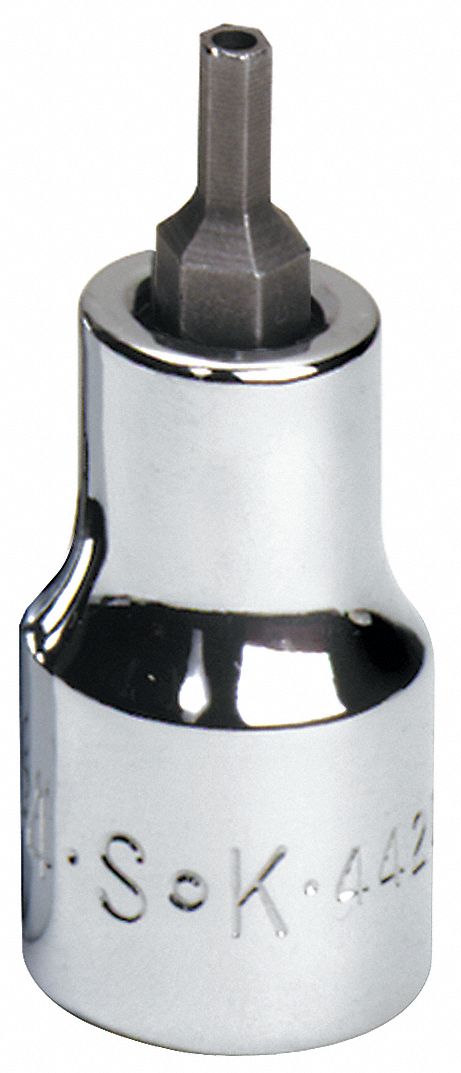 SK PROFESSIONAL TOOLS, 3/8 in Drive Size, Security Hex Tip, Socket Bit ...