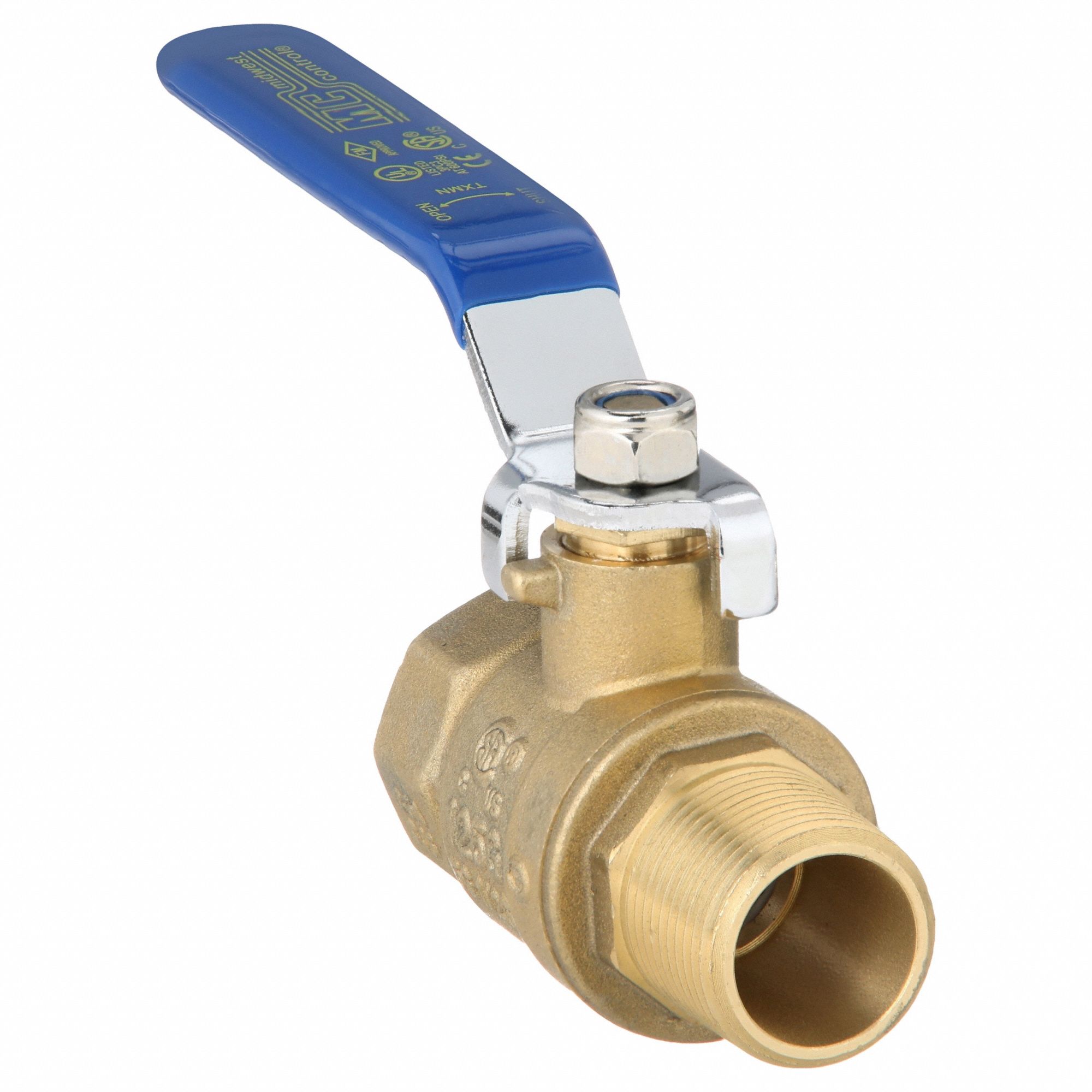 3/4 in, Brass, Manual Two-Way Ball Valve - 20K902|G-MBB-75 - Grainger