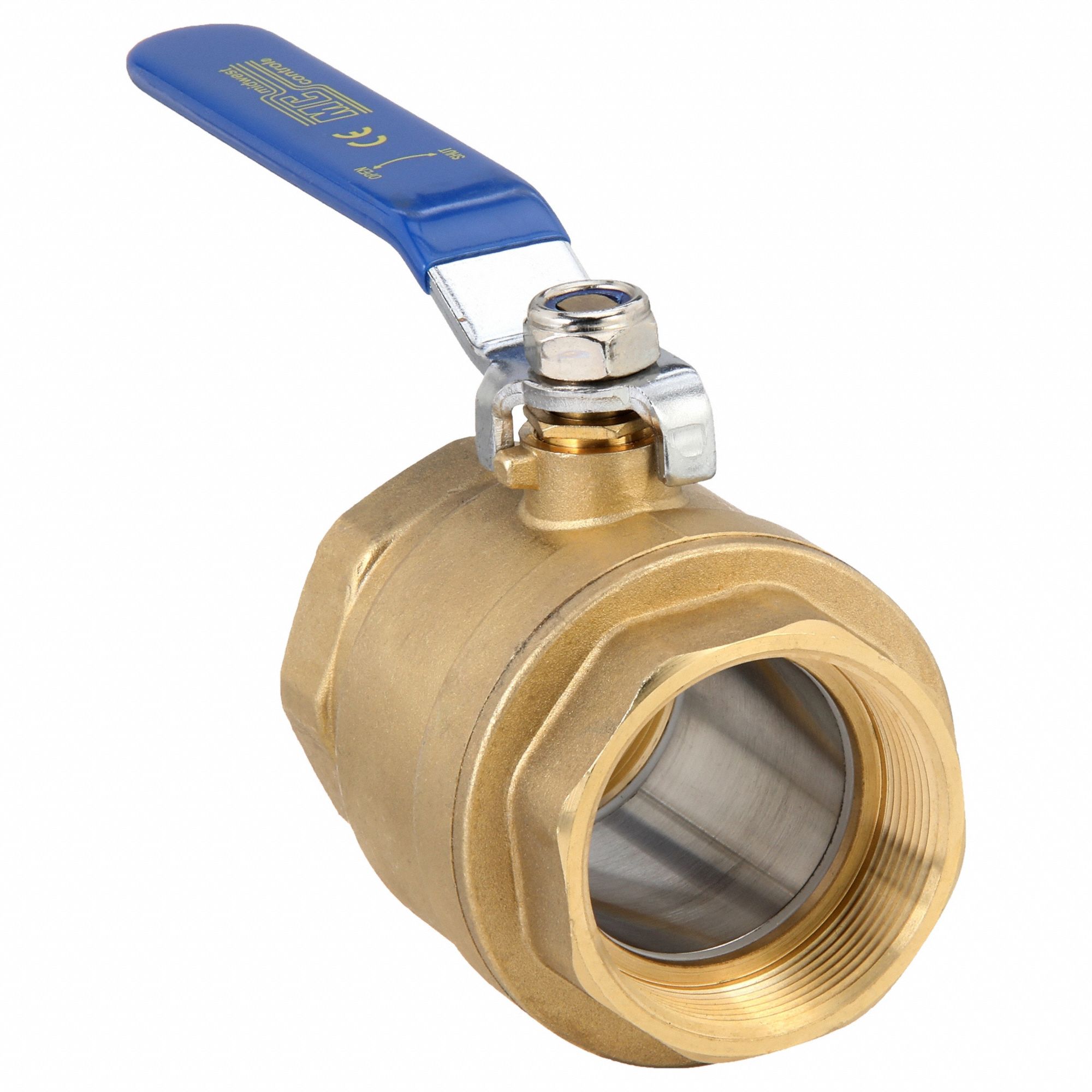 2 in, Brass, Manual Two-Way Ball Valve - 20K915|G-F600-200 - Grainger