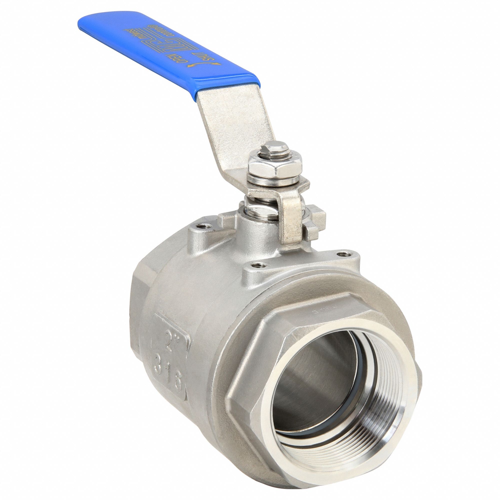 2 in, 316 Stainless Steel, Manual Two-Way Ball Valve - 20K952|G-SSV ...