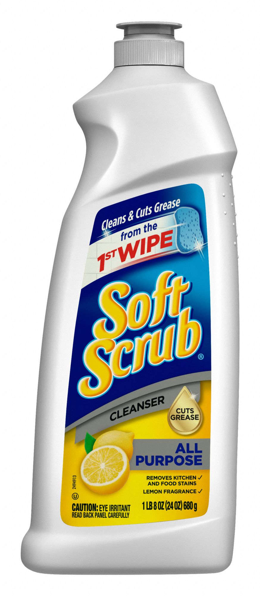 SOFT SCRUB, Bottle, 24 oz Container Size, All Purpose Cleaner - 20K988 ...