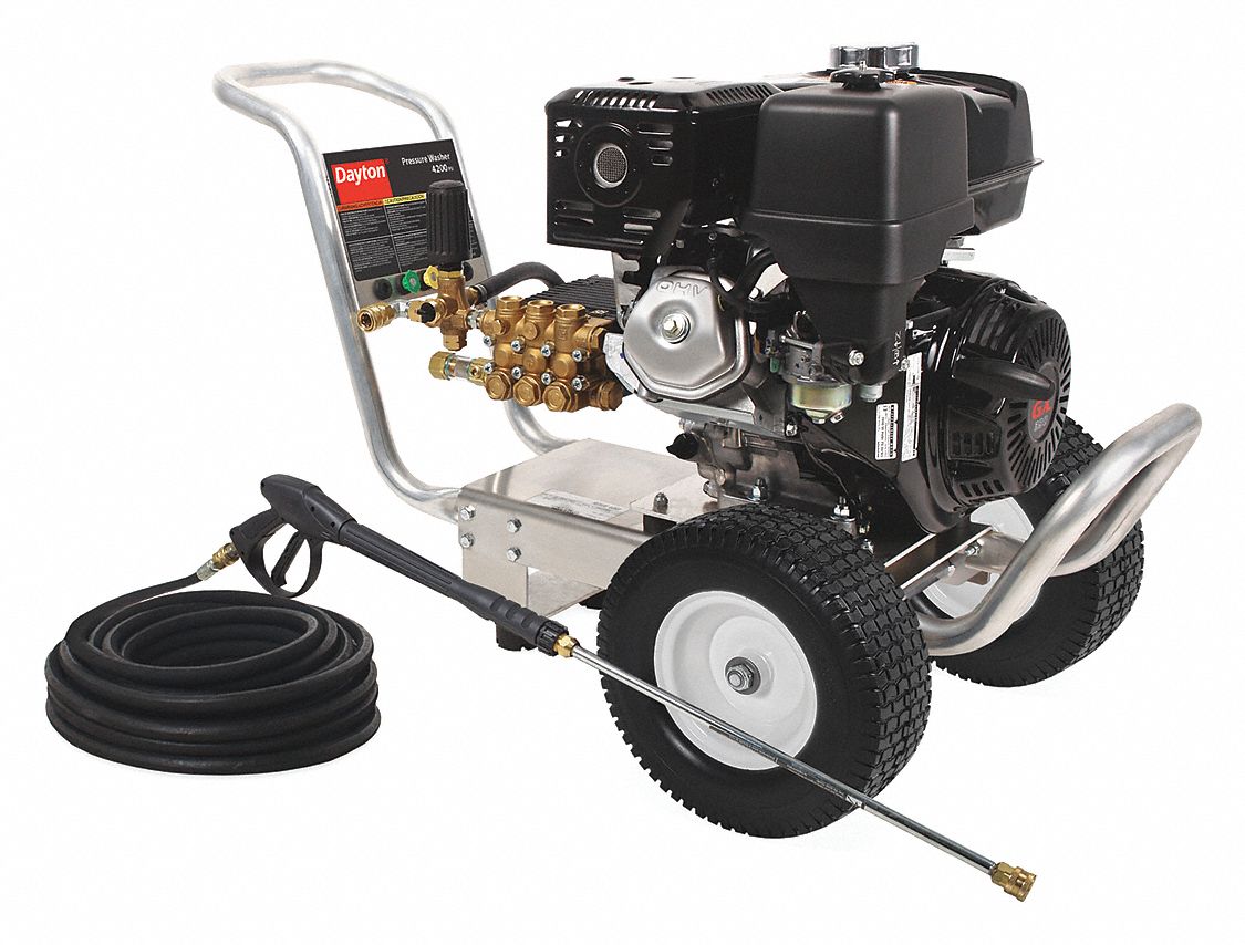 DAYTON, Medium Duty, Cart, Gas-Powered Pressure Washer - 20KC09|GA-4200 ...