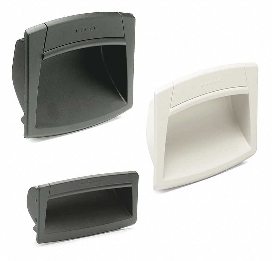 ELESA, Snap-In, Plastic, Recessed Pull Handle - 20KC34|EPR.110-PF-CLEAN ...