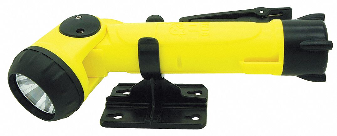 Hands Free Light, Plastic, Maximum Lumens Output: 170, Yellow, 9.20 in ...